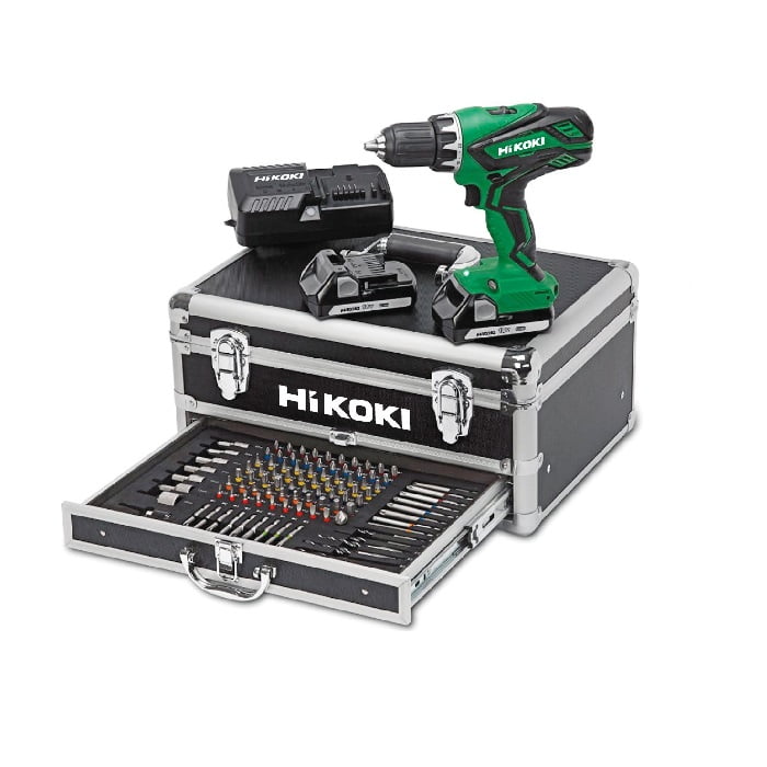 Hikoki DS18DJL/1,5Ah/2 Akku im Alukoffer Akku Bohrmaschine 18V 1,5Ah - BJC Tools